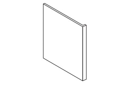 Hunton L-Shape End Panels for True Handleless - Painted | KDH