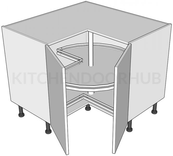 Corner Carousel Base Unit - 2 Separate Doors | KDH